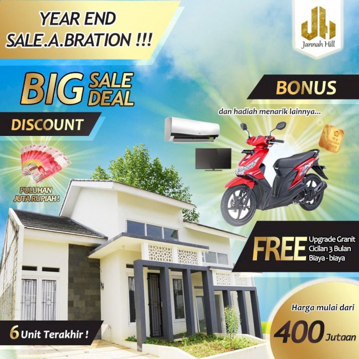 [Dijual] Promo Akhir Tahun Rumah Syariah Bonus Motor,Logam Mulia,Dekat ...