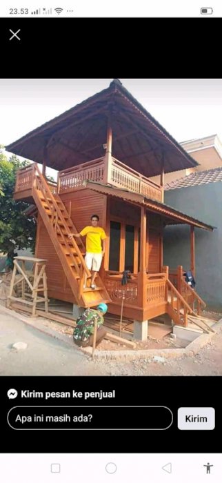 [Dijual] Rumah kayu bongkar pasang | IDRumah
